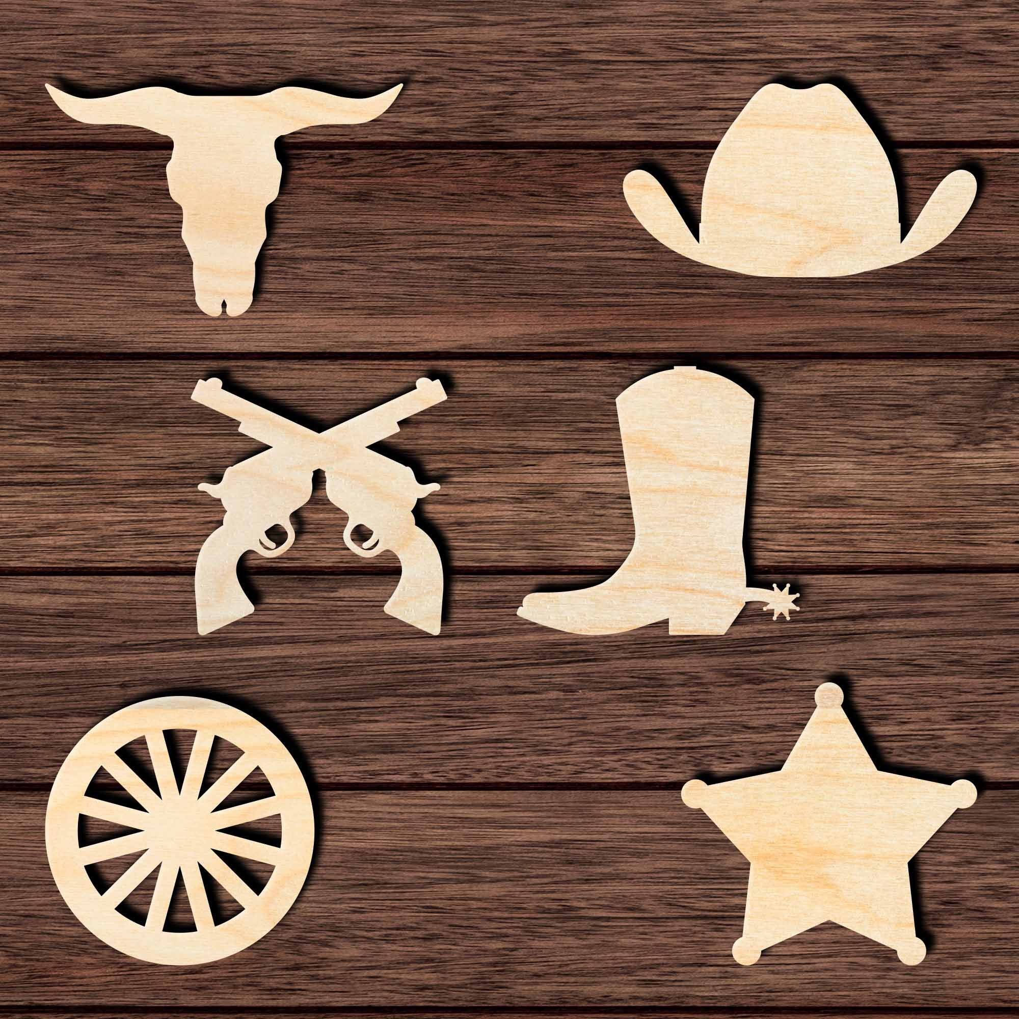 Western Shape Cutouts – Cowboy Decor in Wood & Acrylic – Signature ...