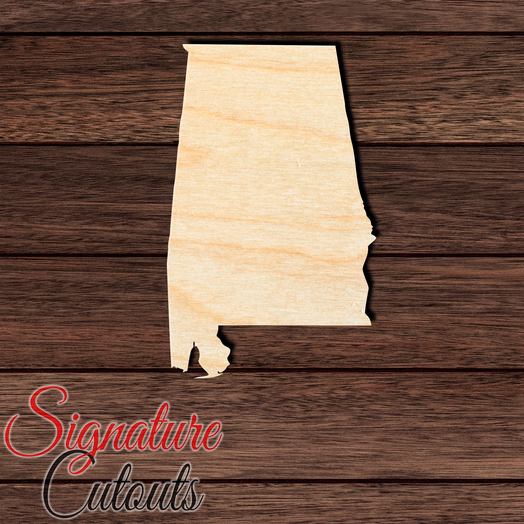 Alabama State Shape Cutout – Signature Custom Works