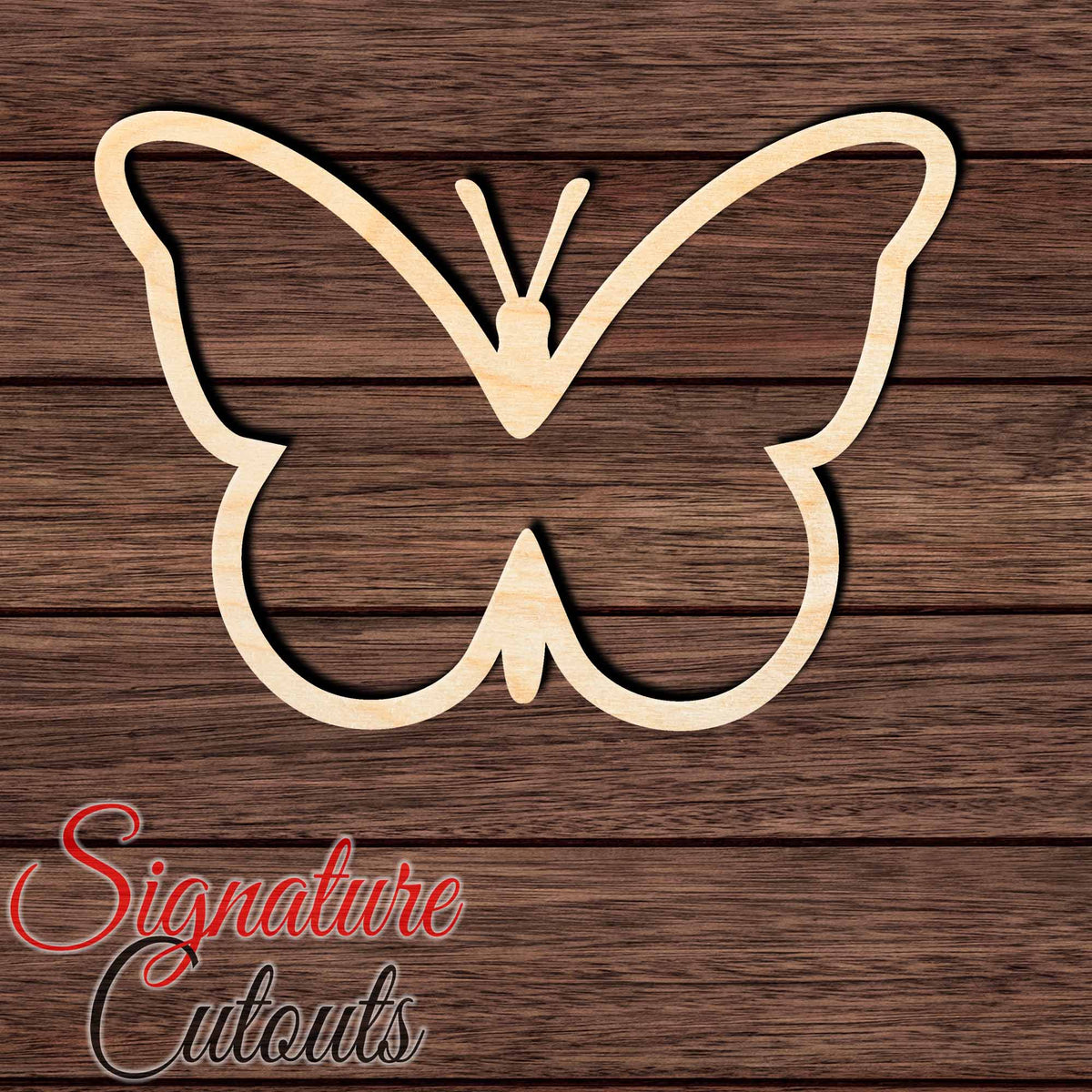 Butterfly Outline 001 Shape Cutout – Signature Custom Works