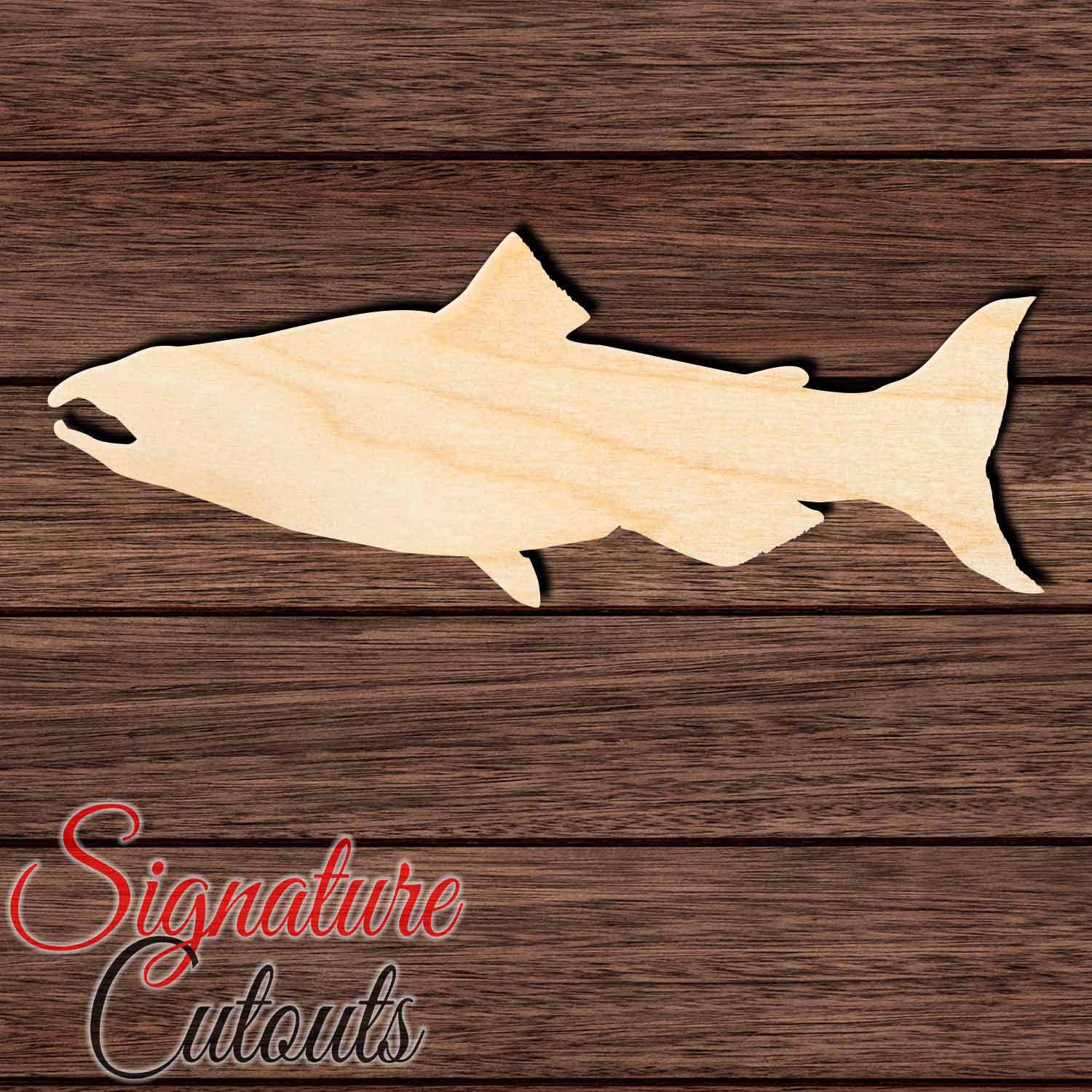 Coho Fish Shape Cutout – Signature Custom Works