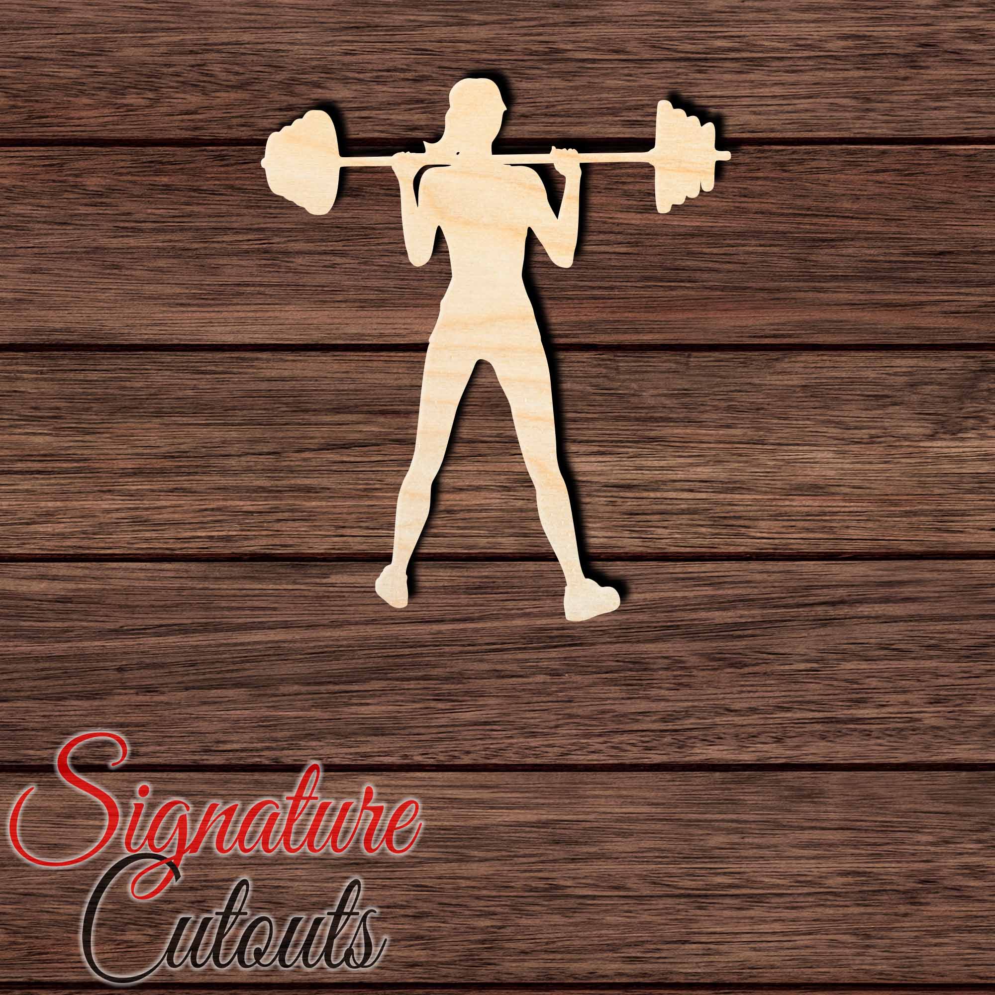 Female Weightlifter 005 Shape Cutout – Signature Custom Works